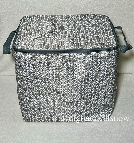 Thirty-One Thermal Large Insert Chevron Charm Gray AA93 | eBay