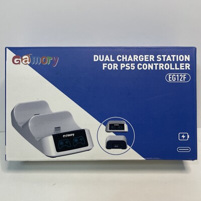 Gamory PS5 Dual Charging Station Two-toned Black And White | eBay