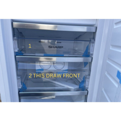 SHARP SJ-SF197E00X-EN Integrated Tall Freezer DRAW 2ND DOWN FRONT FLAP ...