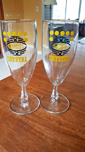 VINTAGE LABATT'S CRYSTAL 10 OZ. STEMMED GLASSES (2) | eBay