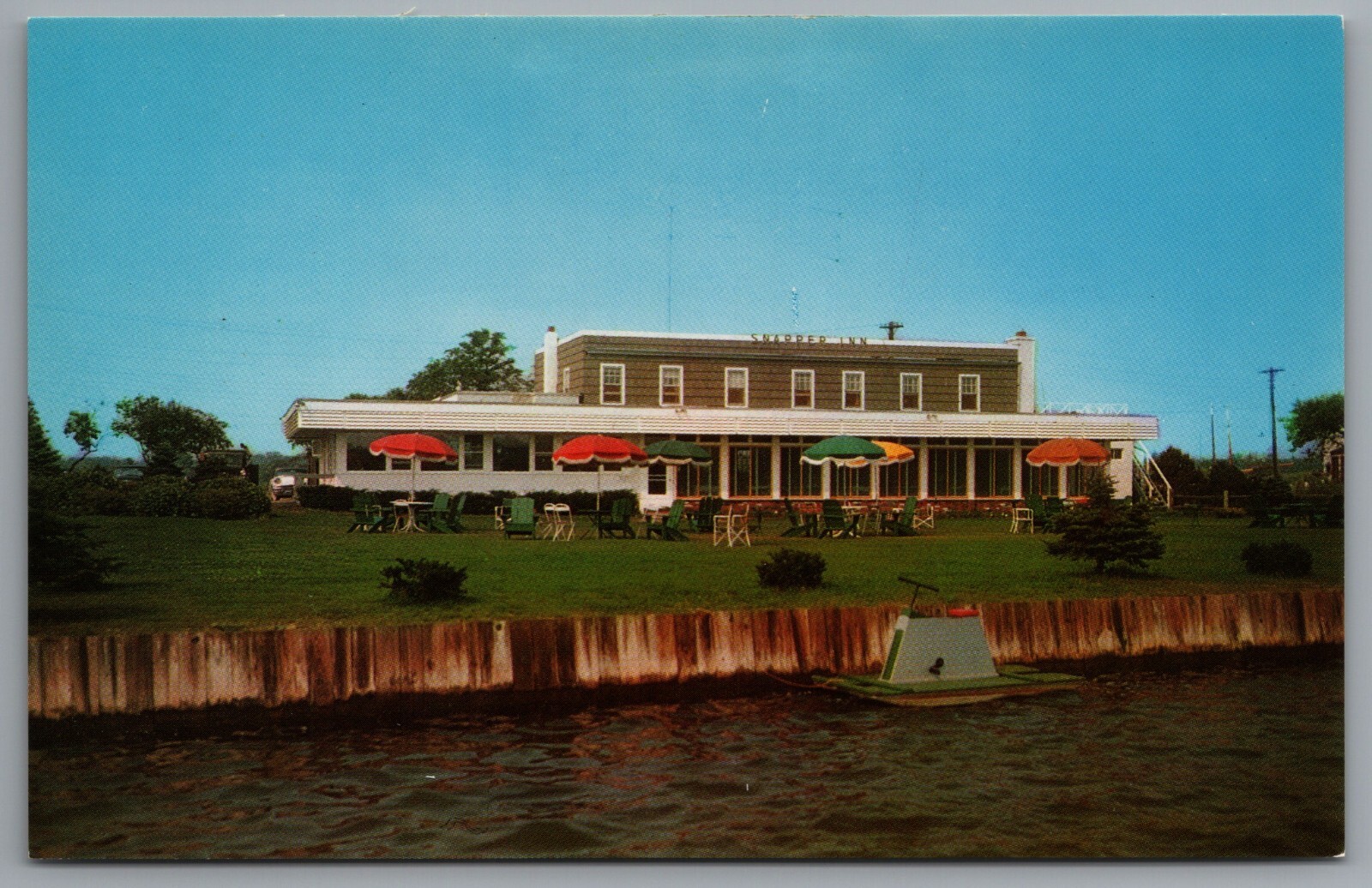 Oakdale Long Island NY Snapper Inn Connetquot River c1958 Postcard | eBay