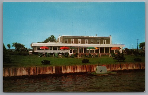 Oakdale Long Island NY Snapper Inn Connetquot River c1958 Postcard | eBay