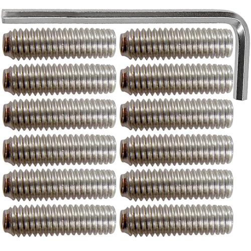 12Pcs Guitar Bridge Screws Tremolo Saddle Screws for Electric Guitar ...