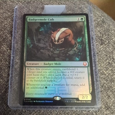Badgermole Cub Foil 167 Magic the Gathering Avatar the Last Airbender ...