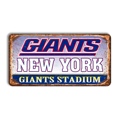 Metal sign New York Giants vintage New York Giants home stadium sign NY ...