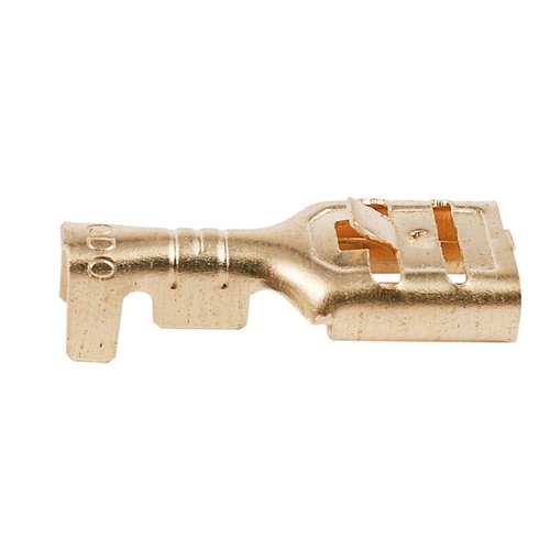 Brass 6.3 mm Connectors Female Spade Cable Terminals, 80 Piece T2X21411 ...