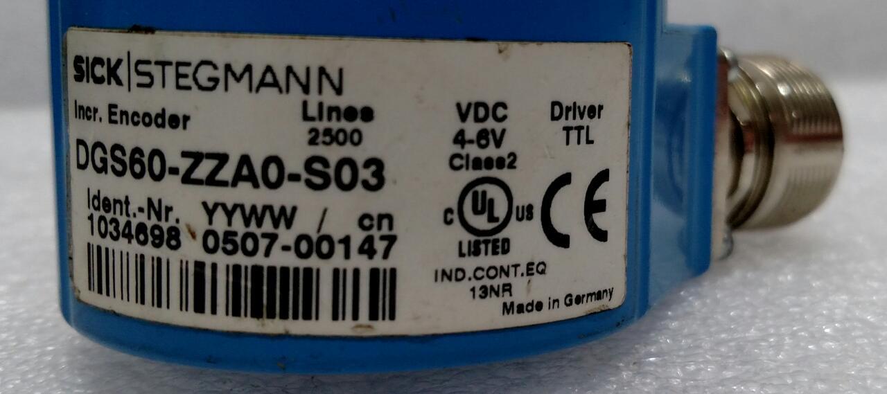 SICK STEGMANN DGS60-ZZA0-S03 Encoder 4-6VDC | eBay