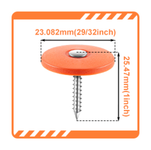 Roofing Nails Plastic Cap 1" Felt Paper Tyvek 2000 ct Underlayment ...