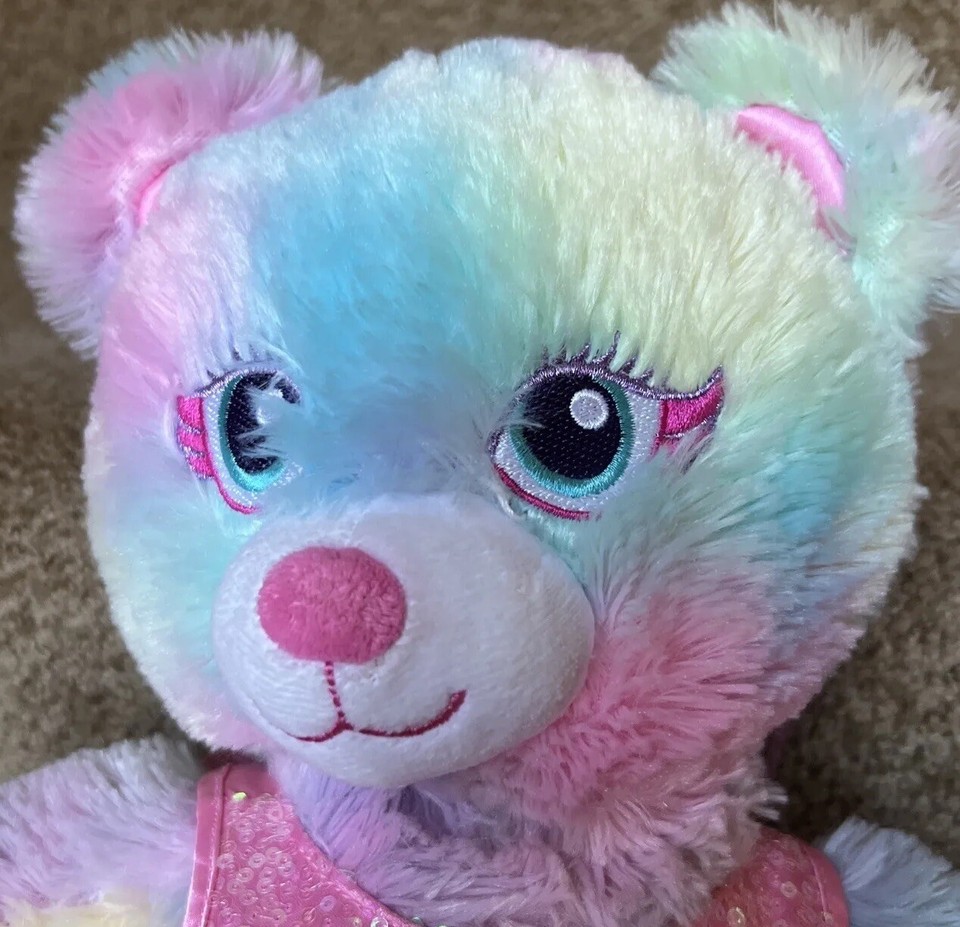 Build A Bear Workshop Pastel Rainbow Beary Fairy Friends With Light-up ...