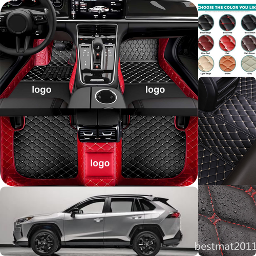 Fit For Toyota RAV4/RAV4 Hybrid Car Floor Mats Carpet Waterproof Luxury ...