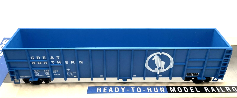 HO WALTHERS 932-4051 61' WOOD CHIP CAR GREAT NORTHERN GN # 174286 METAL ...