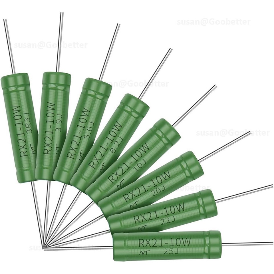 10W Wirewound Resistors Axial Leaded 5% J 0.05 to 47K ohm Resistor ...