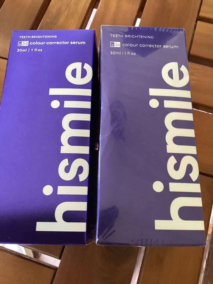 2Pack Hismile v34 Colour Corrector Purple Serum Teeth Whitening Stain ...