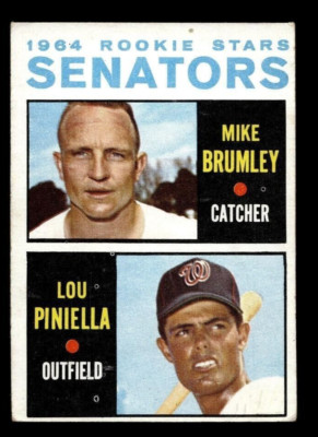 1964 Topps #167 Rookie Stars/Mike Brumley RC/Lou Piniella RC Washington ...