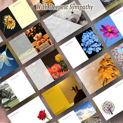 Large Funeral Floristry Message Cards With Florist Details Pk of 9 ...