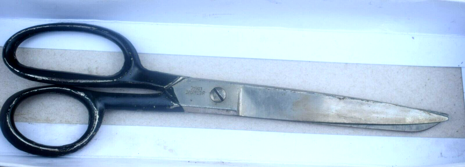 VINTAGE KINGSHEAD BETAKUT 9” SCISSORS ITAILY SEWING CRAFT TAILOR FABRIC ...