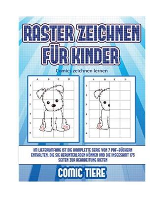 Comics zeichnen lernen (Raster zeichnen für Kinder - Comic Tiere ...
