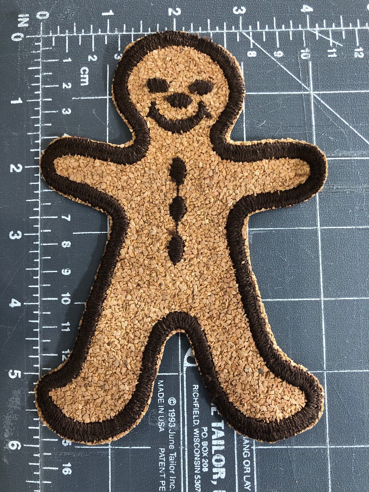 Gingerbread Man Patch Brown Cork Board Shrek Folktale Run As Fast As ...