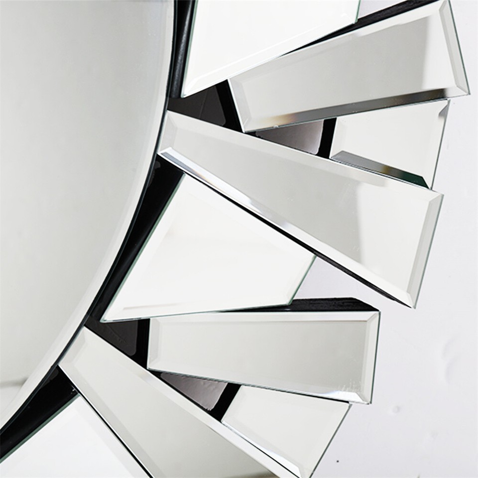 Large Round Mirror Silver Circle Wall Mirror for Bathroom Vanity Decor ...