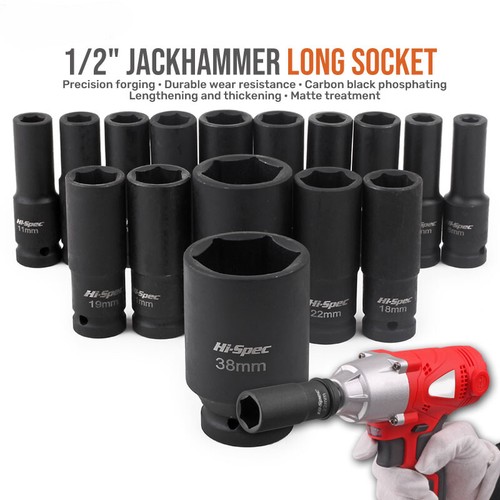 Deep Impact Socket Lengthed Adapter Wrench Head Hexagon Electrical ...