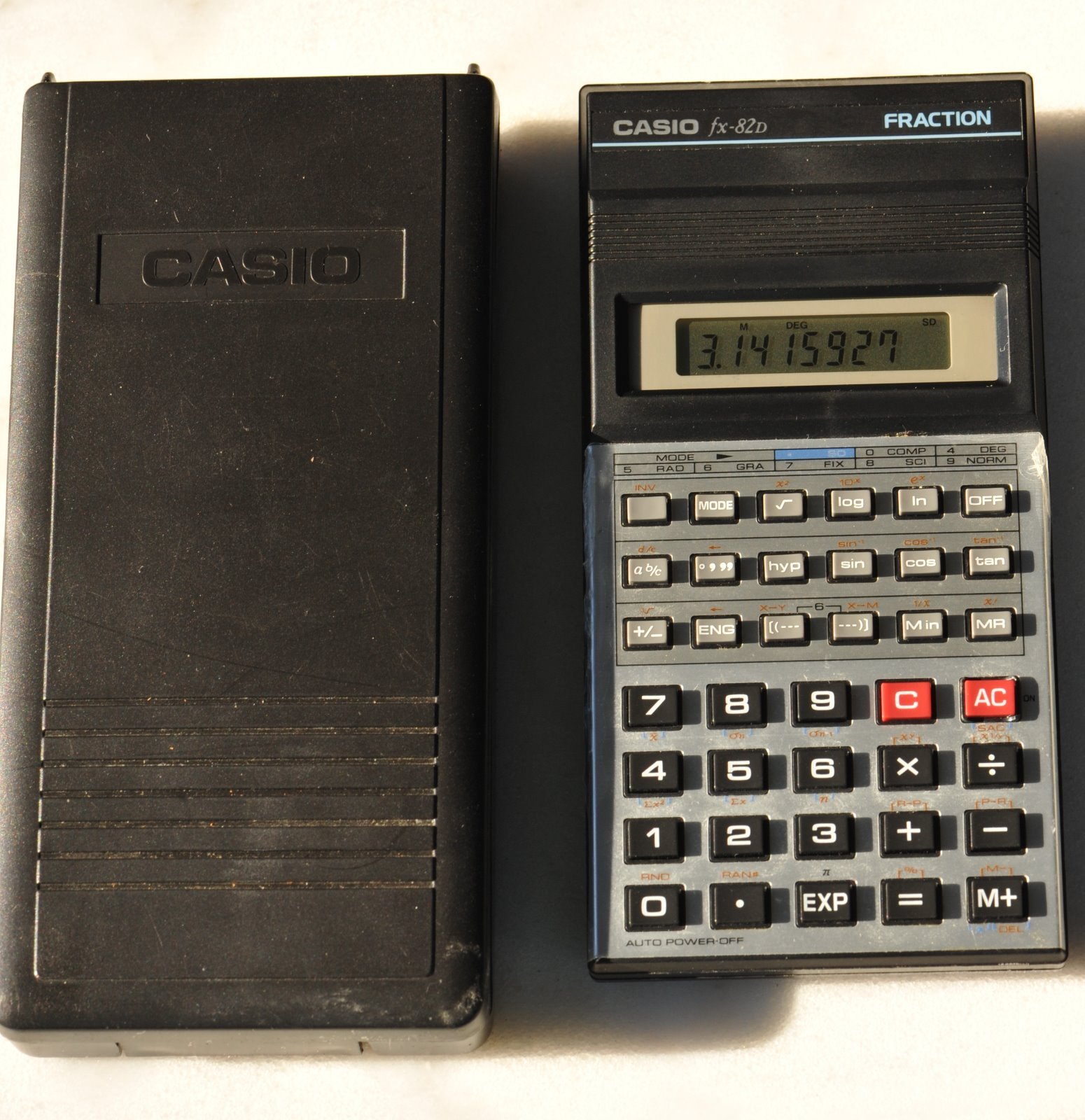 Casio FX-82D Vintage Scientific Calculator with hardshell case | eBay