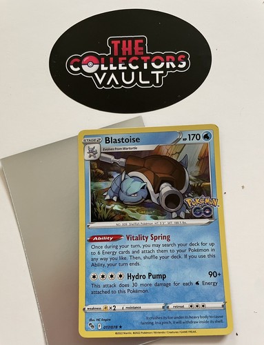 Blastoise 017/078 Holo Rare - Pokemon GO - Pokemon TCG - Pack Fresh ...