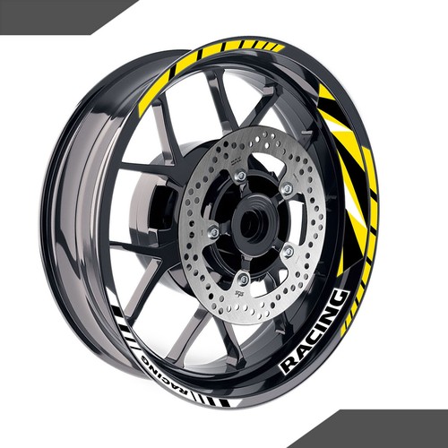 Yellow DIMA Graphic Wheel Stickers 17" For VTR1000 Firestorm Superhawk ...