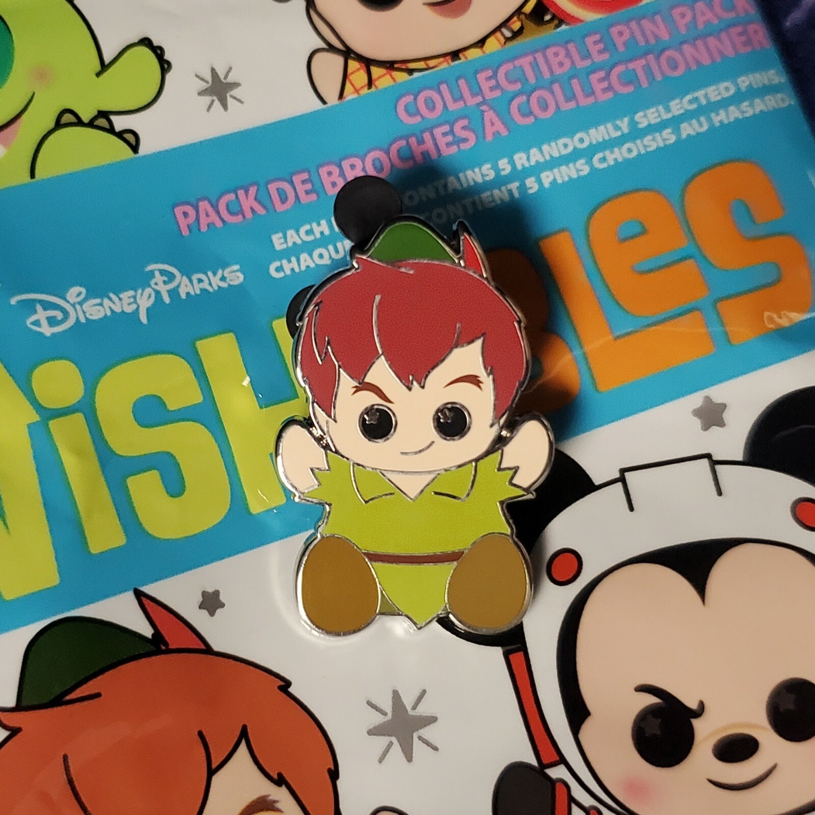 *Peter Pan 1.5" Pin* Walt Disney World Parks Wishables Series 2 ...