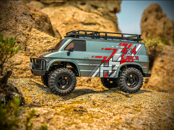 Hobby Plus CR18P EVO V2 Rock Van 4x4 RTR 1/18 Trail Crawler Gray RC Car ...