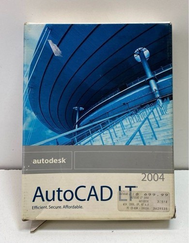 Autodesk AutoCAD LT 2004 Software w/ Serial Number & Book | eBay