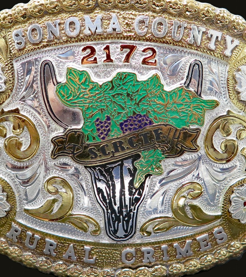 Sonoma County Rural Crimes Task Force California Steer Skull Trophy ...