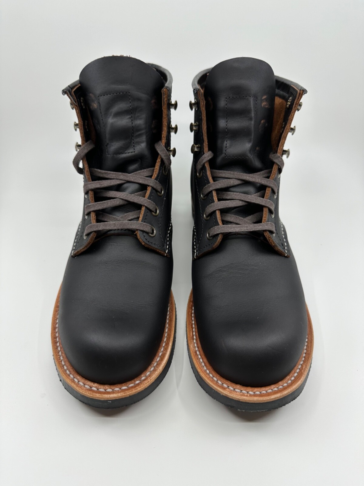Red Wing 3345 Blacksmith 6" Boot in Black Prairie Leather - Size 8D | eBay