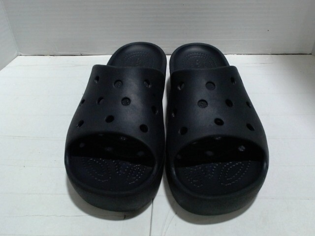 UsedVeryGood_Crocs Women's Classic Slide | Platform Sandals, Black, 9 ...