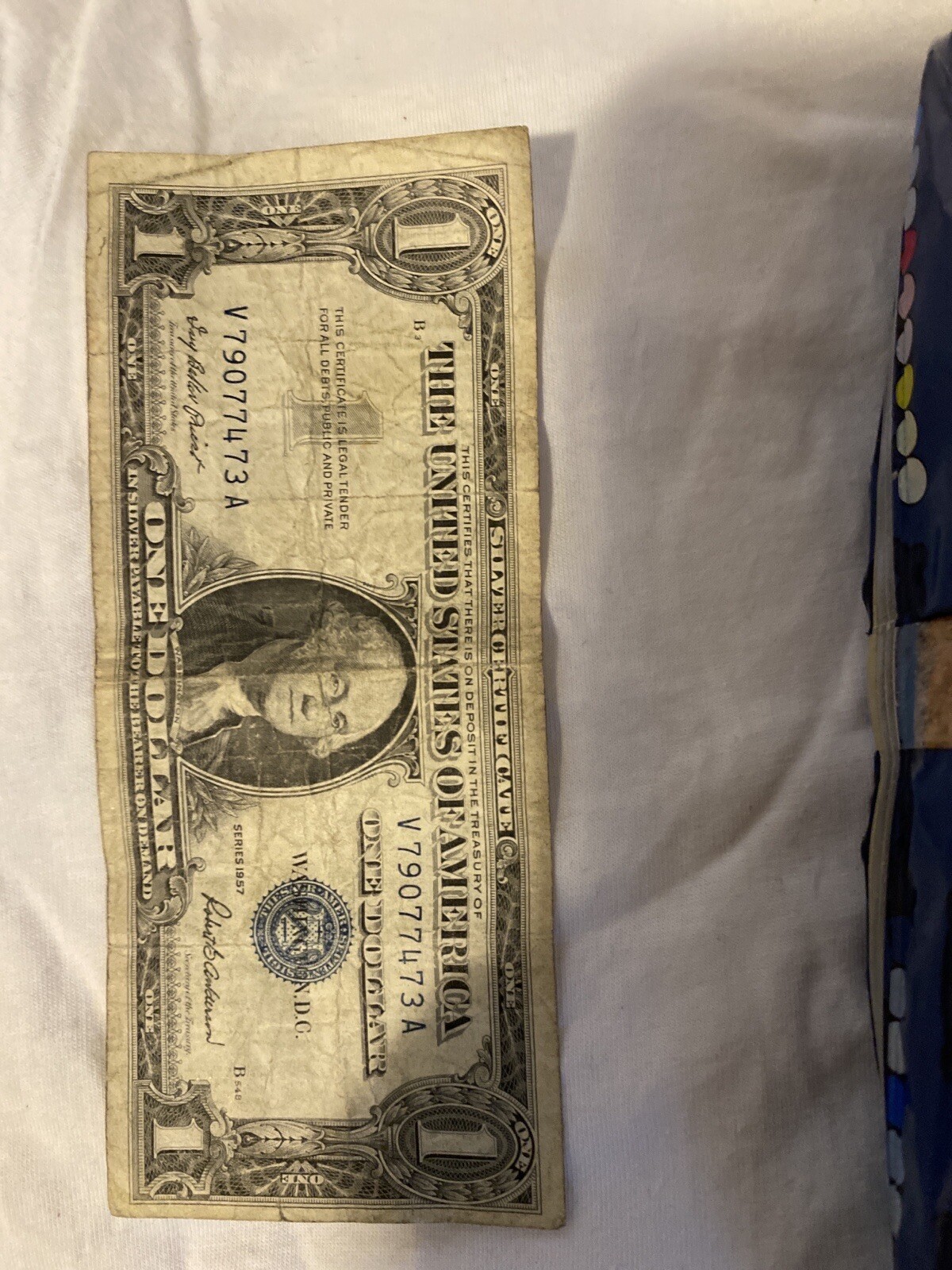 Blue Seal Vintage 1957 Dollar Bill | eBay