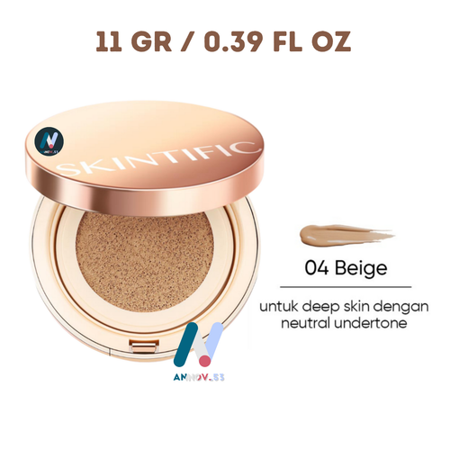 SKINTIFIC Perfect Cushion Full Coverage SPF35 PA++++ Waterproof #04 ...