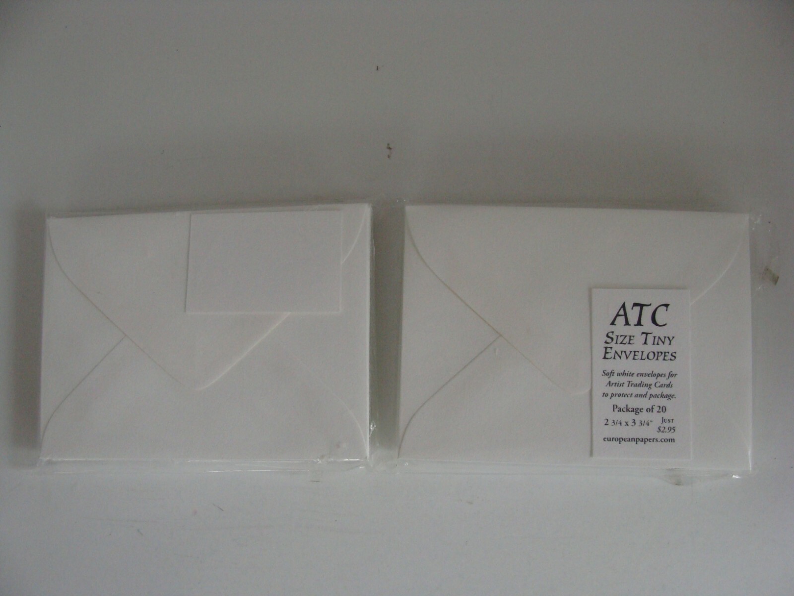ATC Tiny Envelopes 20 Soft White 2.75x3.75” Envelopes | eBay