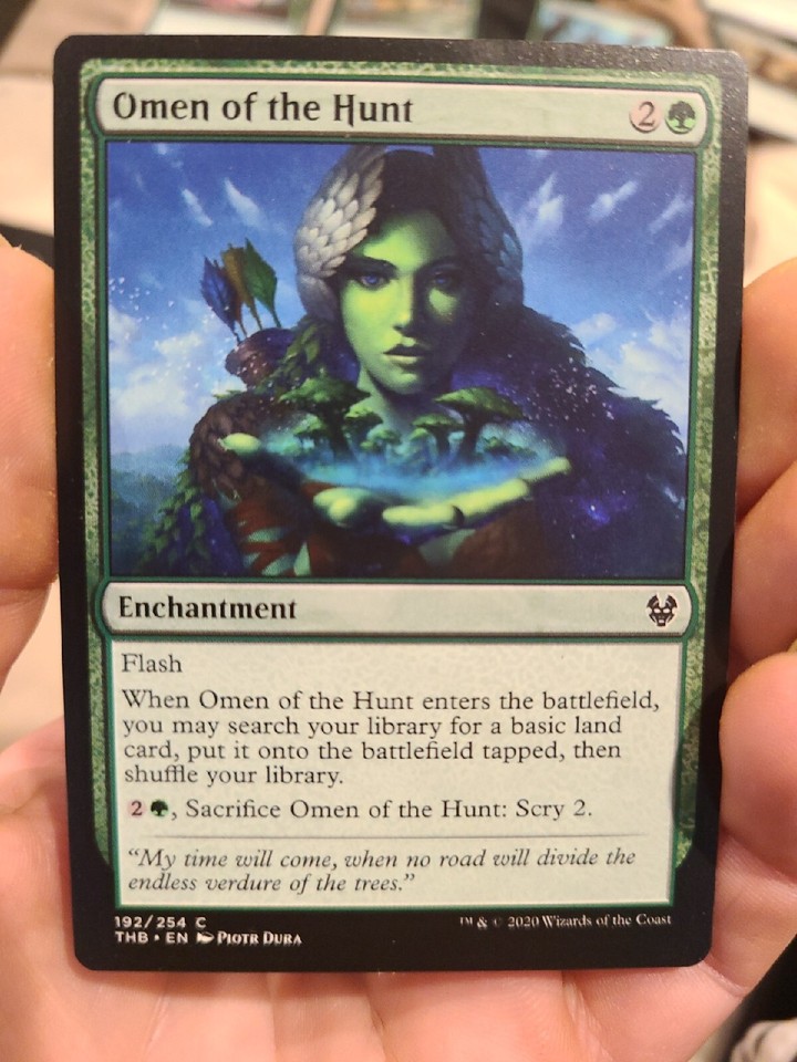 Omen of the Hunt MTG THB 192/254 PACK FRESH Free Shipping Magic The ...