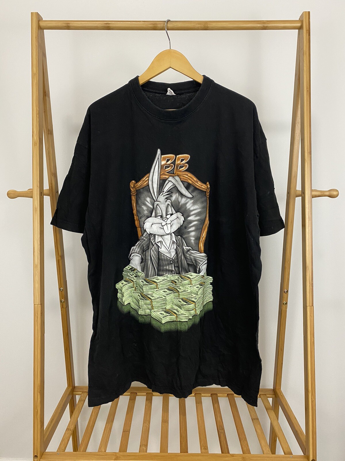 VTG Bugs Bunny Scar Face Al Pacino Money Throne Black… - Gem