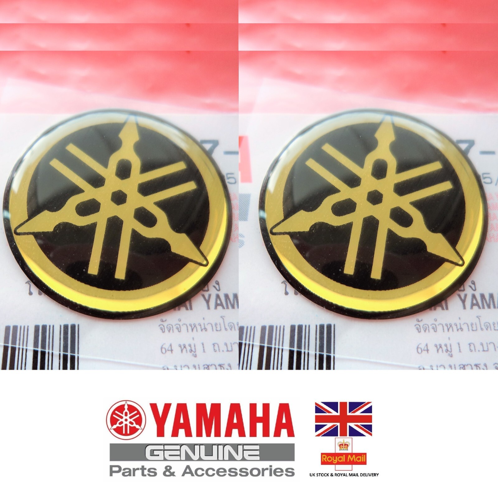 YAMAHA GENUINE R1 R6 R7 XJR YZF Tank Emblem Badge Gel Decal Sticker ...