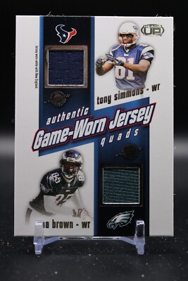 Tony Simmons/Na Brown/Charles Johnson/Bobby Shaw, 2002 Pacific, Relic ...