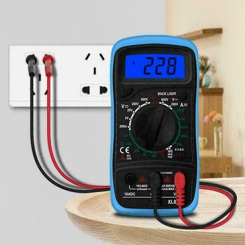 Digital Multimeter AC DC Voltmeter Ammeter Ohmmeter Volt Tester Meter ...
