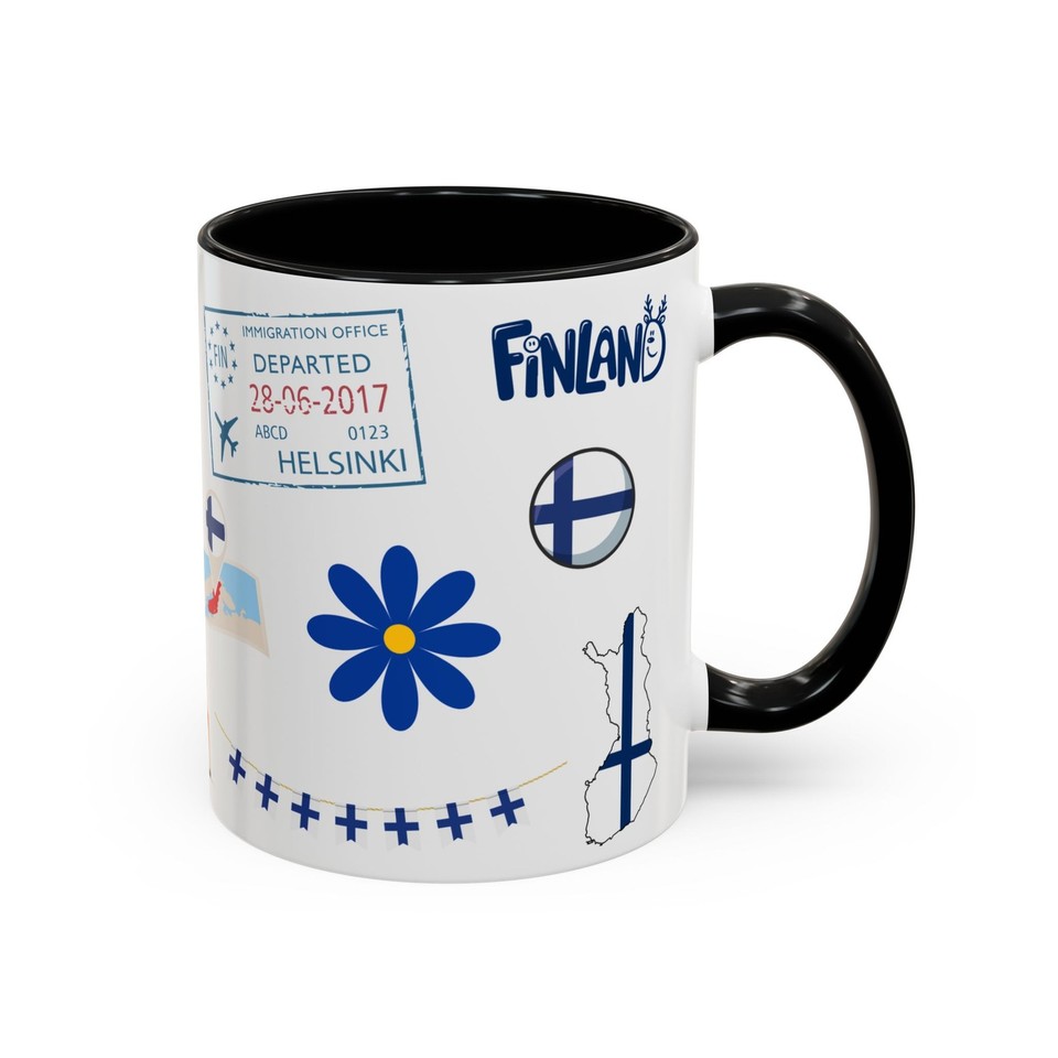 Finland Coffee Mug Souvenir – Helsinki Travel Cup with Finnish Flag and ...