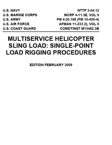 NTTP 3-04.12 MCRP 4-11.3E, VOL II FM 4-20.198 (FM By Us United States ...
