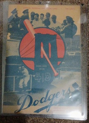 1948 Brooklyn Dodgers Oficial Program and Scorecard Vs. Boston Braves ...