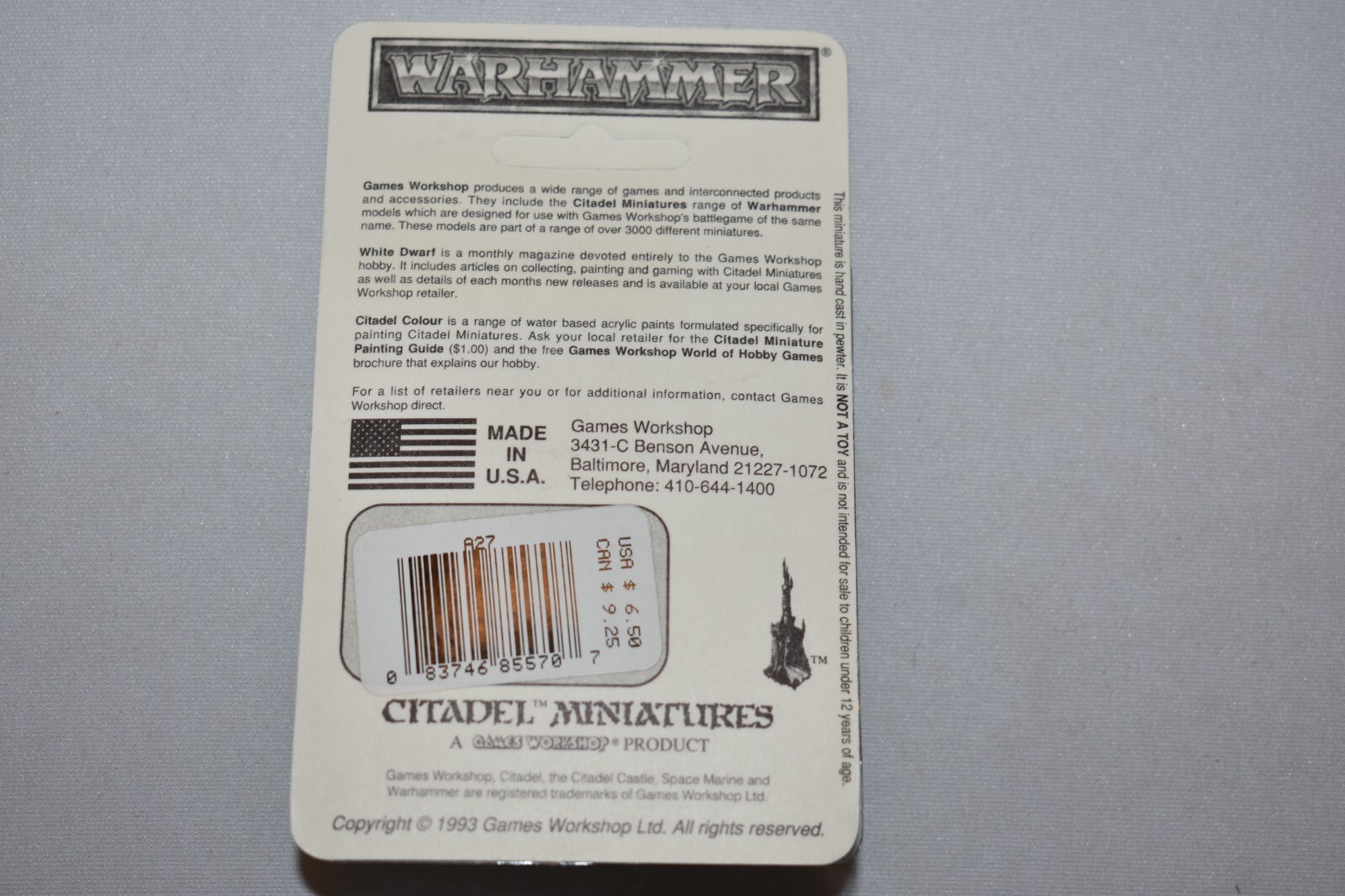 8557 Empire Mounted General Metal Citadel Miniatures 8557 NEW Warhammer ...