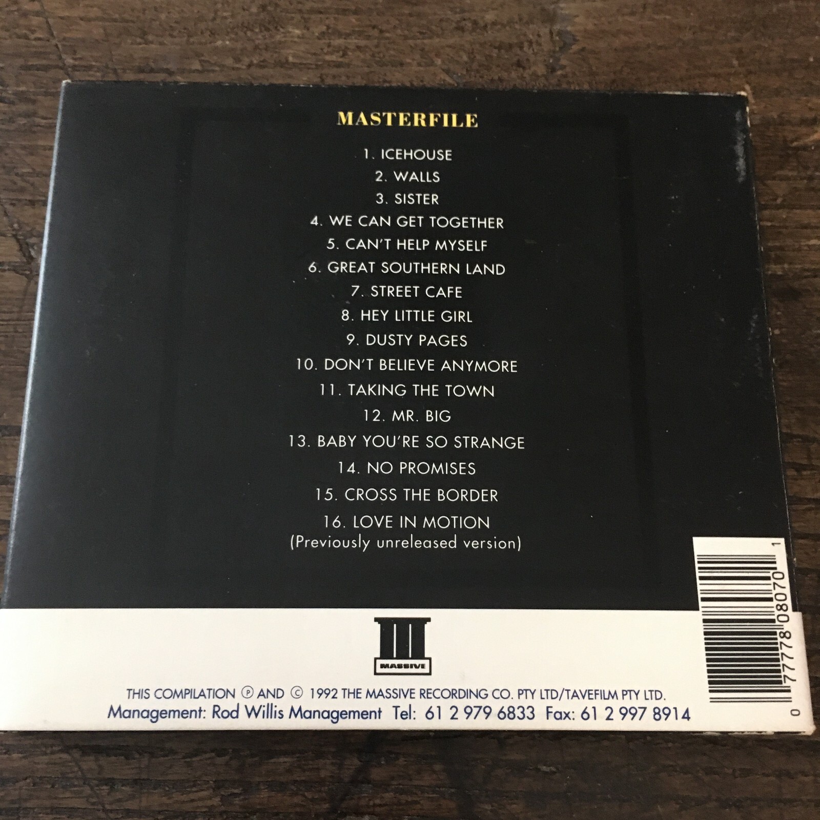 ICEHOUSE - MASTERFILE - RARE AUSTRALIAN TRIFOLD CD!!!!!!!!!!!!!! | eBay