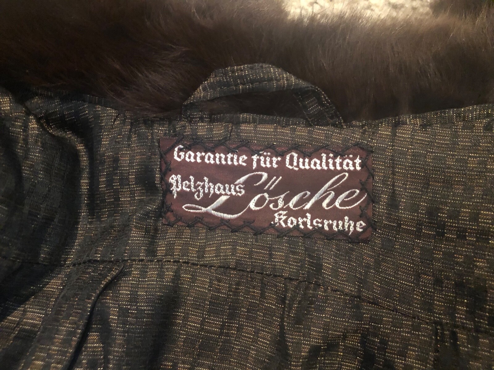 custom German fur coat mink Size 8-10 in excellent condition with paper ...