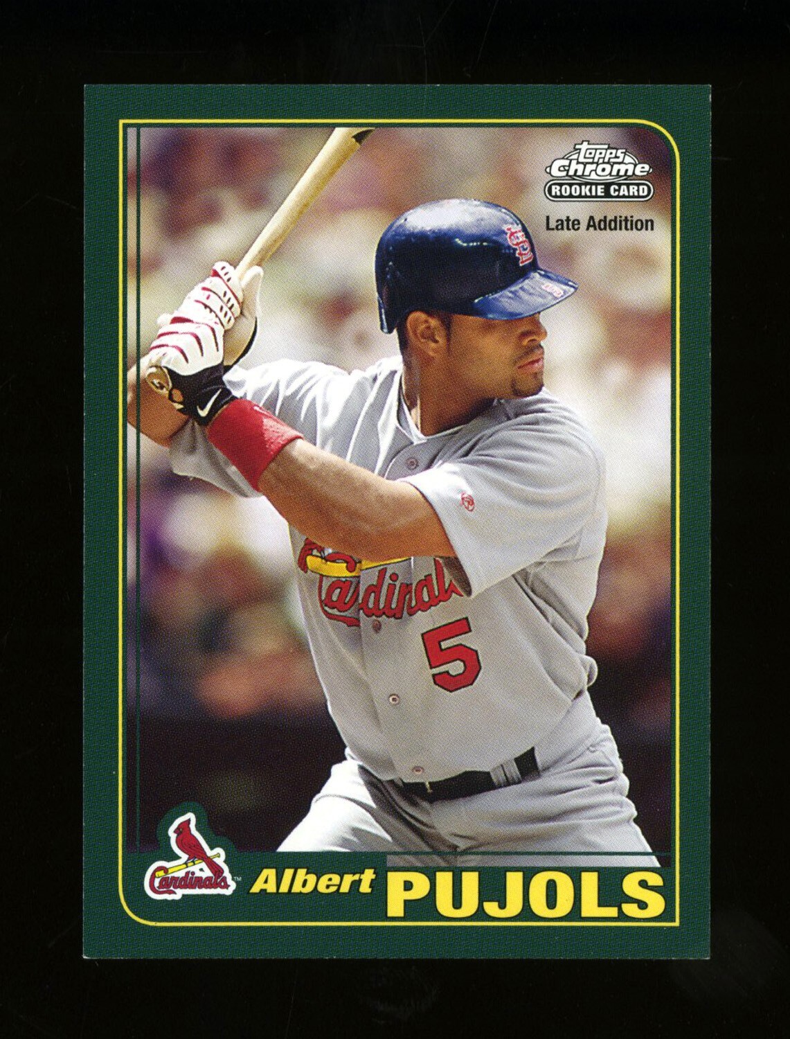 2006 Topps Chrome Albert Pujols Rookie Card RC Late Addition #596 | eBay