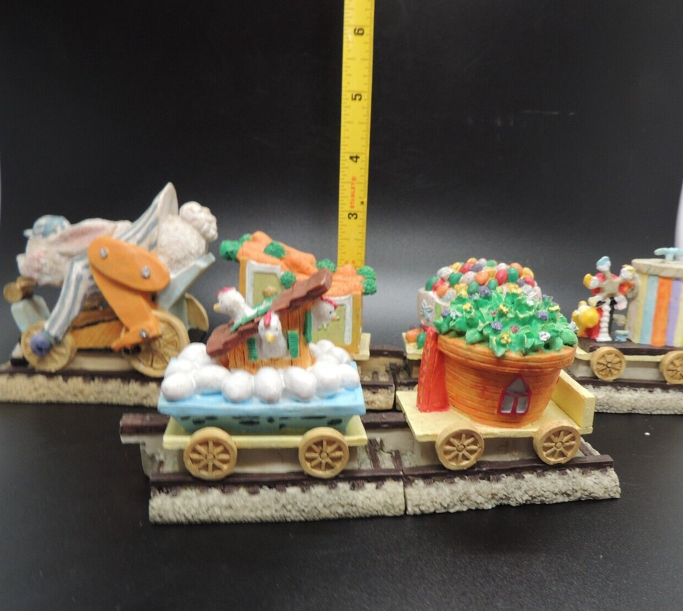 Vintage Bunny Express Easter Train 1996 Easter Decor Cute Bunny Carrot ...
