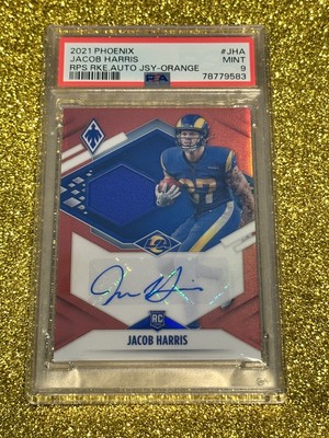 JACOB HARRIS PSA 9 2021 PHOENIX #RJA-JHA BLUE JERSEY AUTO NUM #135/149 ...